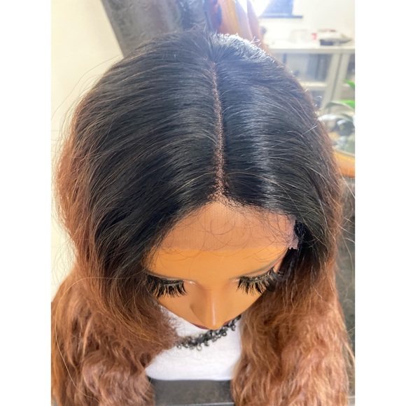 E Beauty Wig | Hair | Jaylen Long Brown Ombr Deep T Part Lace Front Wig ...